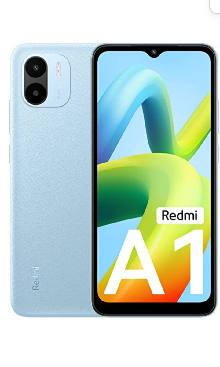 Redmi A1 (Light Blue, 2GB RAM, 32GB Storage) | Helio A22 | 5000 mAh ...