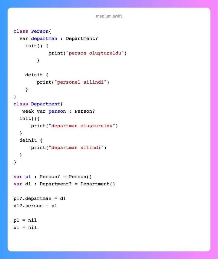 Swift Memory Management. Memory Nedir? | by Furkan Metin OĞUZ | Medium