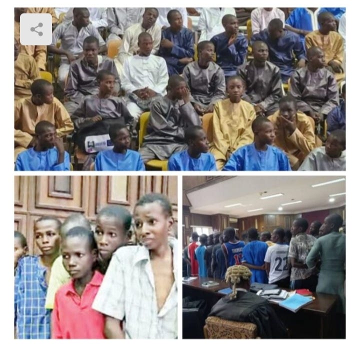 Hunger Protest: Arraigned Starving Minors vs Released Adults Pictures ...