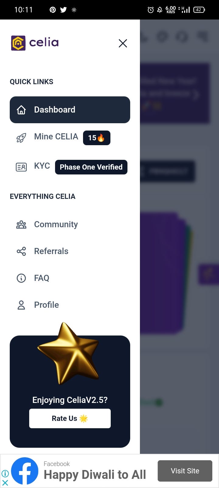 Join Celia Today using my Referral Code PB9QHICLT To Earn 2CLT. Perform ...