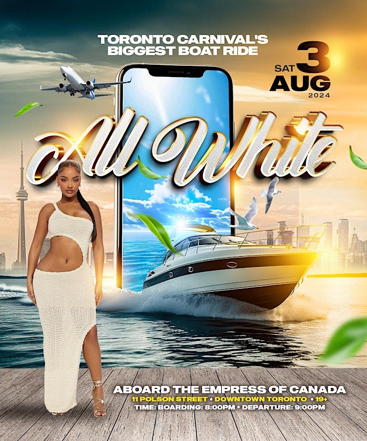 ALL WHITE BOAT RIDE CARIBANA SATURDAY - Harry Ajax - Medium