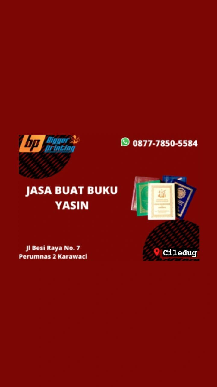 JASA CETAK BUKU YASIN - Cetakbukuyasintangerang - Medium