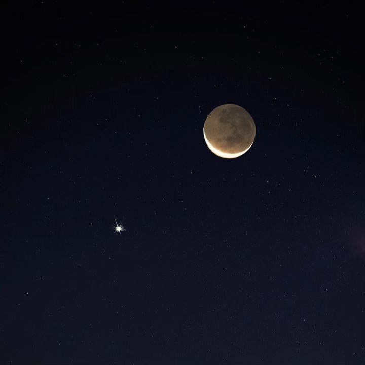 We’re Falling Among The Stars. The moon and her star | by ...