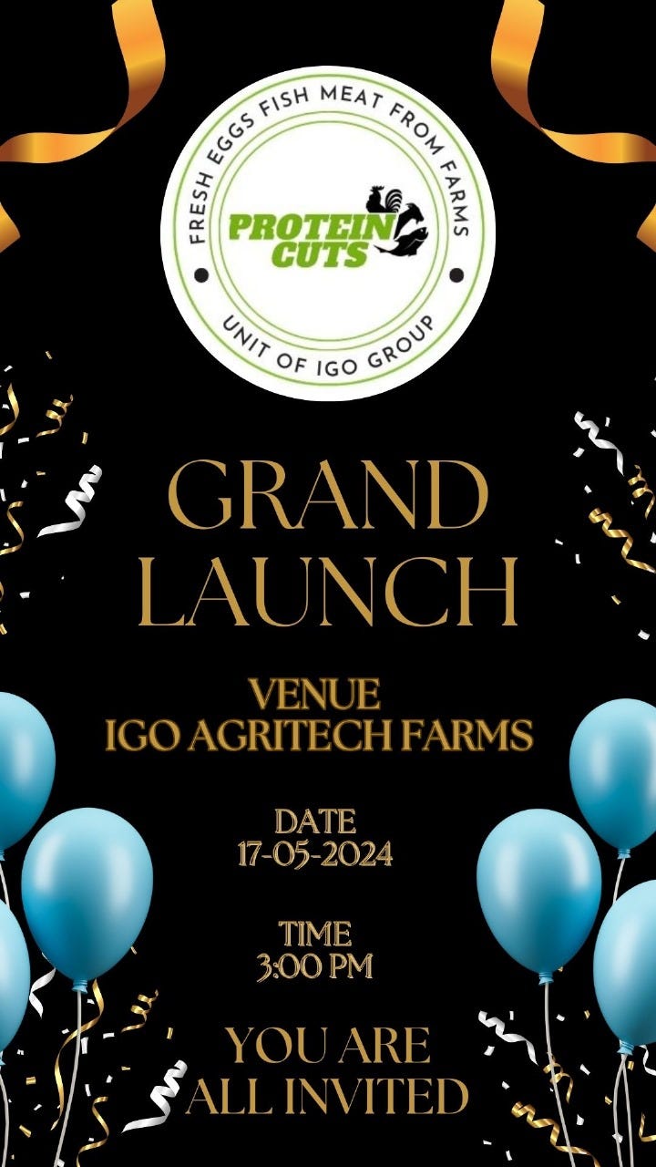 Grand Launch of Protein Cuts: Fresh Farm Eggs at IGO Agritech Farms ...