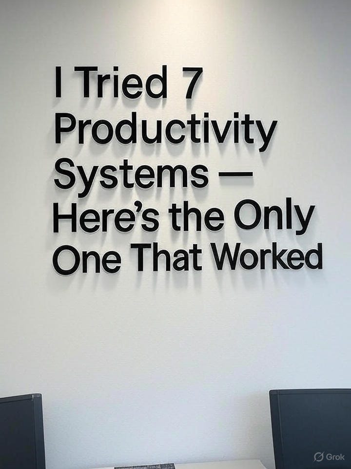 I Tried 7 Productivity Systems — Here’s the Only One That Worked | by ...