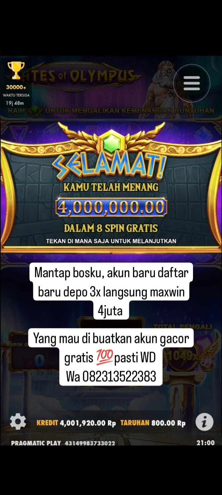 TERLILIT HUTANG? TENANG ADA KITA ! AKUN BARU DI JAMIN WD 100% https://heylink.me/dara805/ Wa ...