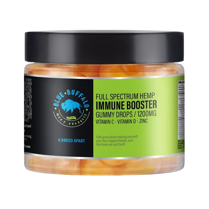 Full Spectrum CBD Gummies: Immune Booster Orange Drops 1200mg | 120ct ...