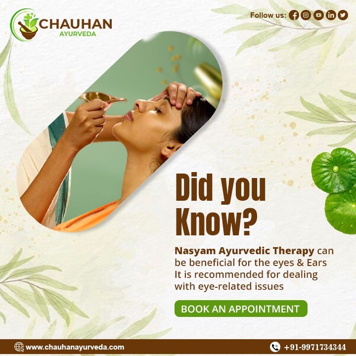 Experience the rejuvenating power of Nasyam Ayurvedic Therapy at ...