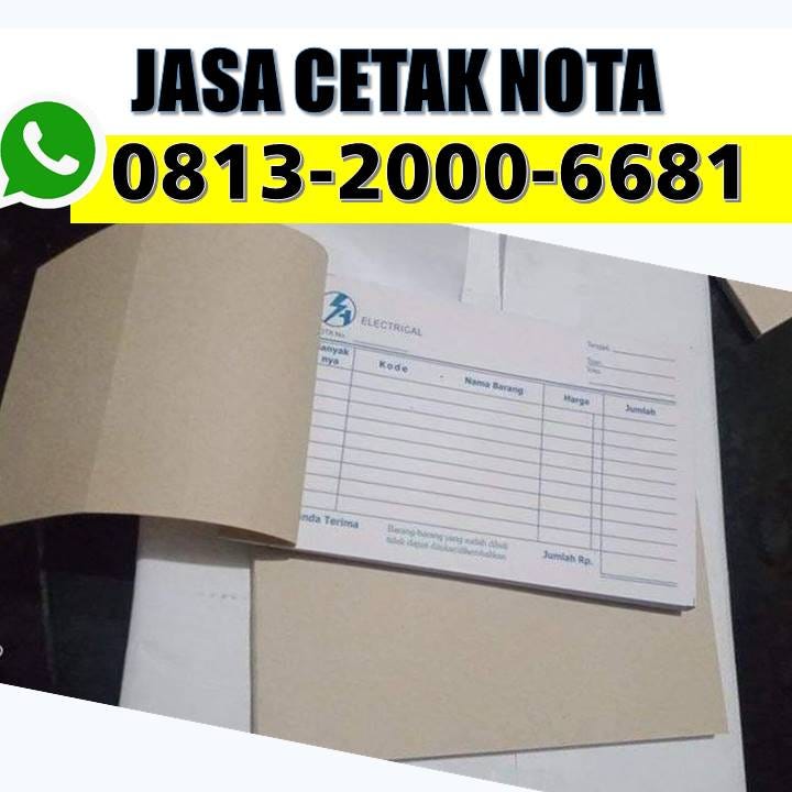 WA 0813–2000–6681 Cetak Nota NCR Custom desain suka-suka Siap Kirim ...
