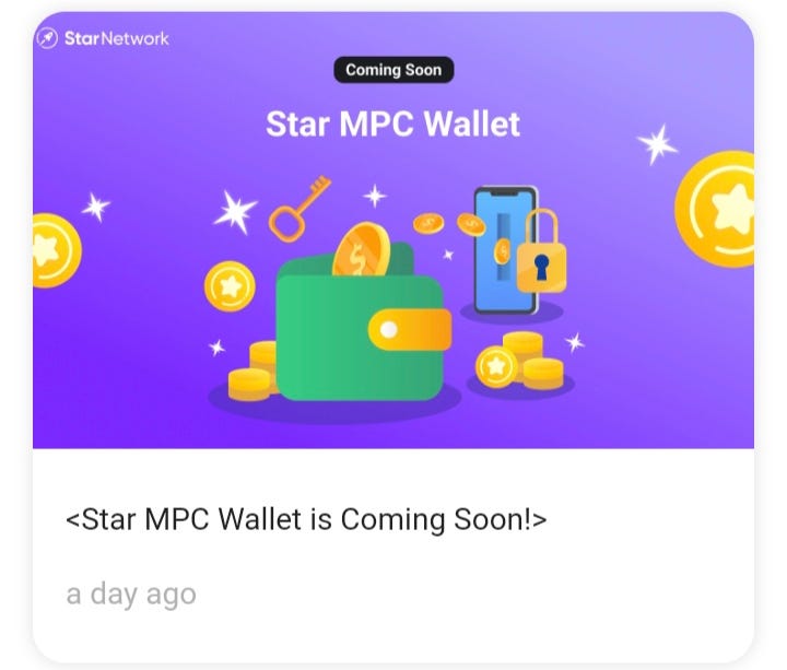 Star MPC Wallet is Coming Soon🤗🤗🤗 Explorers, exciting news! Star ...