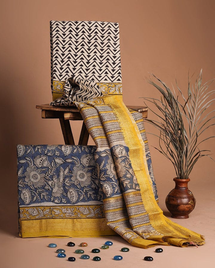Buy Premium Cotton Suit and Cotton Dupatta Chavi Fashion | by chavi ...
