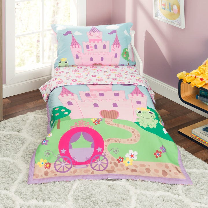 Princess Storyland 4-Piece Toddler Bedding Set - Everyday Kids - Medium