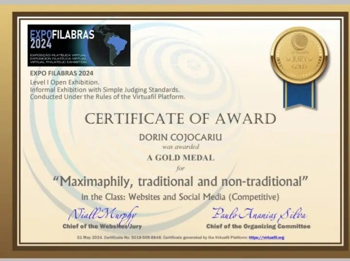Gold Medal for "Maximaphily, traditional and non-traditional" | by ...