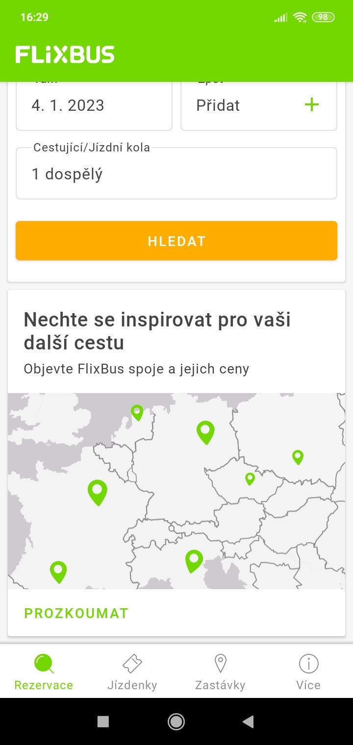 Návrh redesignu aplikace FlixBus. Úvod | by Michálek Vojtěch | DESIGN ...