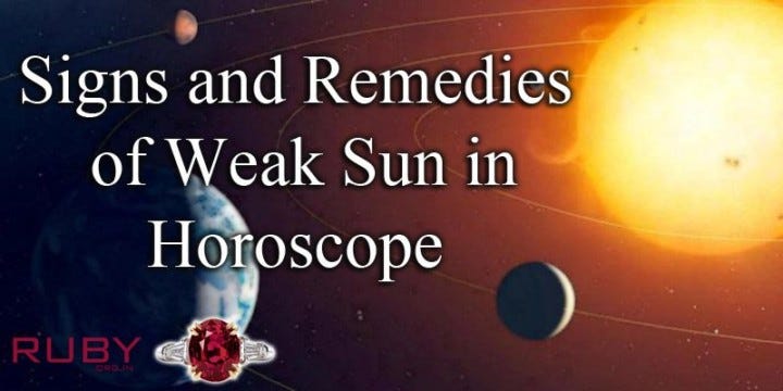 Signs of weak Sun with remedies. Signs and Remedies of Weak Sun in ...
