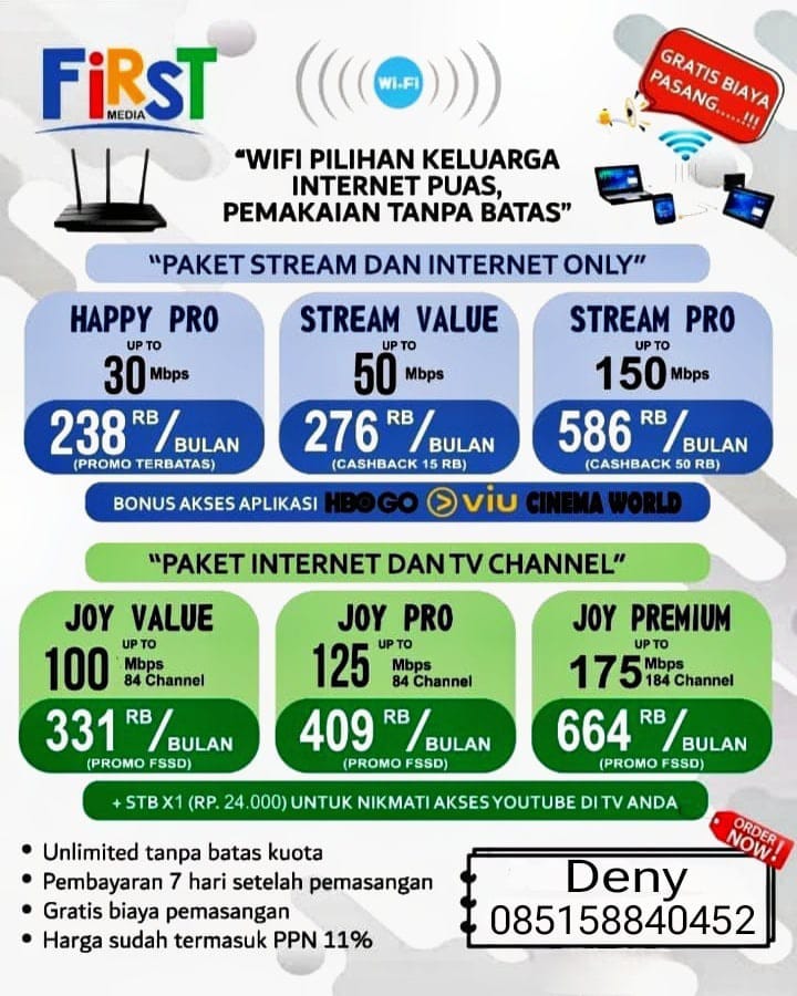 PROMO, Pasang Wifi Murah Malang 0858–9585–0530 Wifi Fiber Optic Gratis Pemasangan - Wifi Murah ...