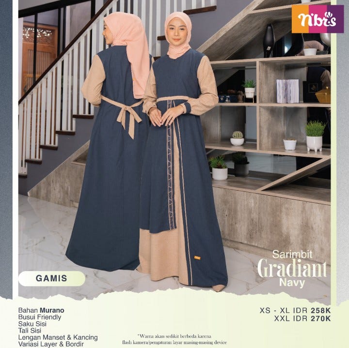 JUAL GAMIS NIBRAS GRADIANT DEWASA (READY STOCK), CALL/WA (0813–8113 ...
