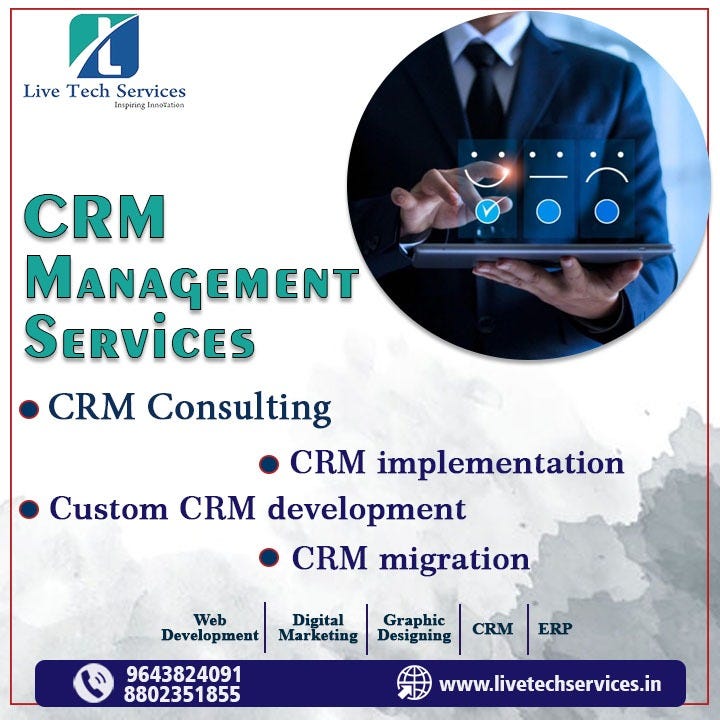 CRM Management Softwere Service - Live Tech Services - Medium