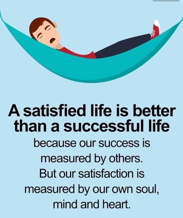A satisfied life is better than …..a Successful life …. - MILIND ...