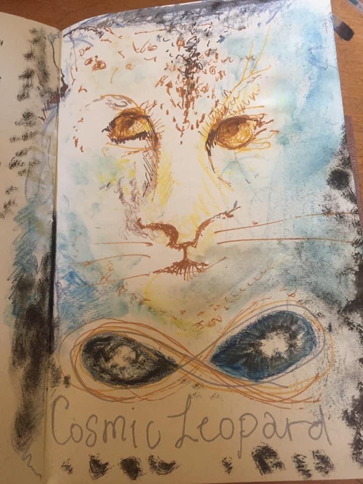 There’s a cosmic Leopard Walking through the sky Looking up …Not sure ...