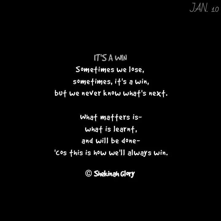 It’s a Win, Regardless.. Even when you fail. | by Glory Oyinloye | Jan ...