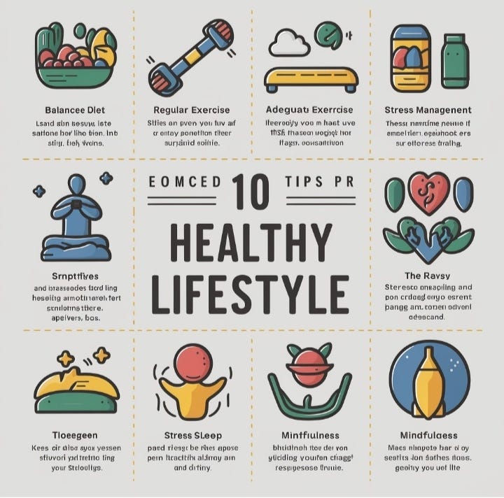 10 Tips for a Healthy Lifestyle | by Chauk_fitness | Jul, 2024 | Medium