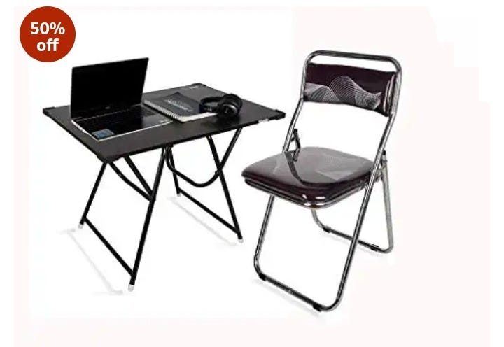 Indian Armar Multipurpose Portable Engineered Wood Study Desk with ...