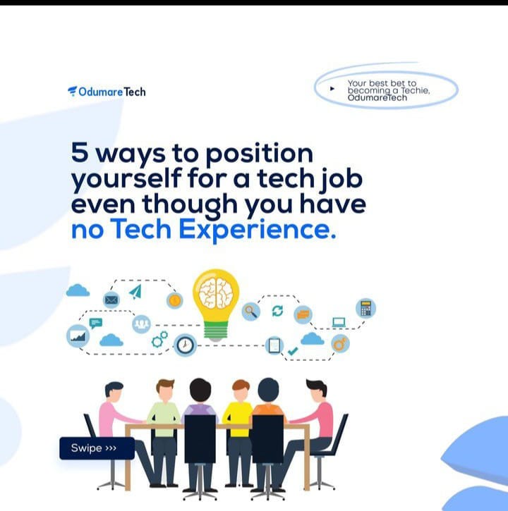 WAYS TO POSITION YOURSELF FOR A TECH JOB EVEN WHEN YOU HAVE NO TECH ...