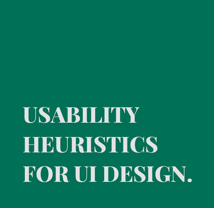 Relevance of usability heuristics for user interface design to user ...