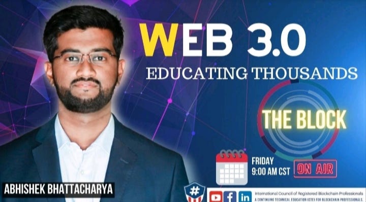 EDUCATING THOUSANDS IN WEB3 WITH ABHISHEK BHATTACHARYA | by Odu, Stephen Anyaku III | Medium