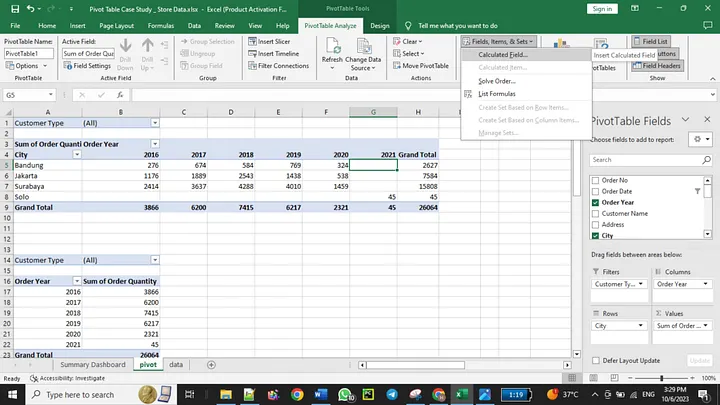 How to Create a Pivot Table in Excel and Analyze Worksheet Data - FATADEV