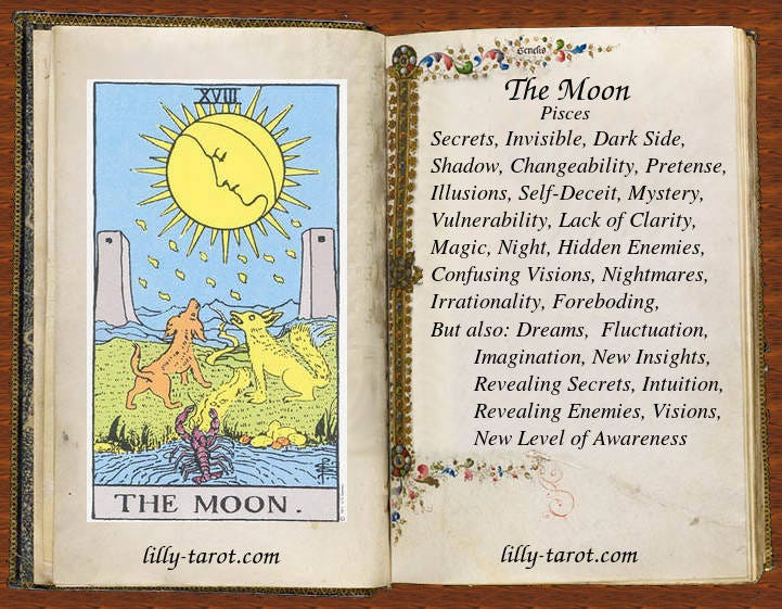The Moon. The Moon is 18th Major Arcana in tarot… | by LillyAnn ...