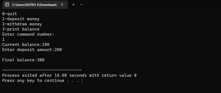 EVALUATE SIMULATE BANK — (Switch case) C++ | by Sucinursyifa | Medium