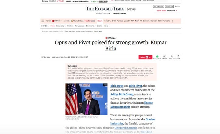 How the Opus and Pivot Ventures of Birla is an indicator of a new dawn ...
