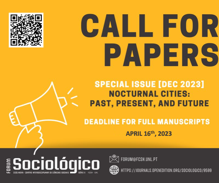 Call for Papers — Special Issue : NOCTURNAL CITIES : PAST, PRESENT, AND ...