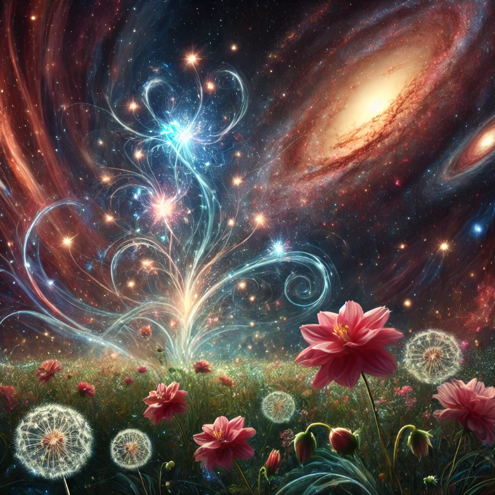 Blossoms of the Infinite Night. The universe blooms like an infinite ...