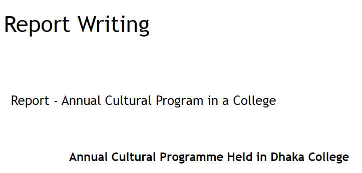 Report — Annual Cultural Program in a College - Education Blog for ...