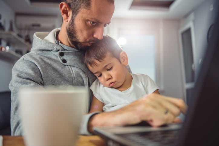 One and a Half Men. Being a working dad and raising two… | by The Good ...