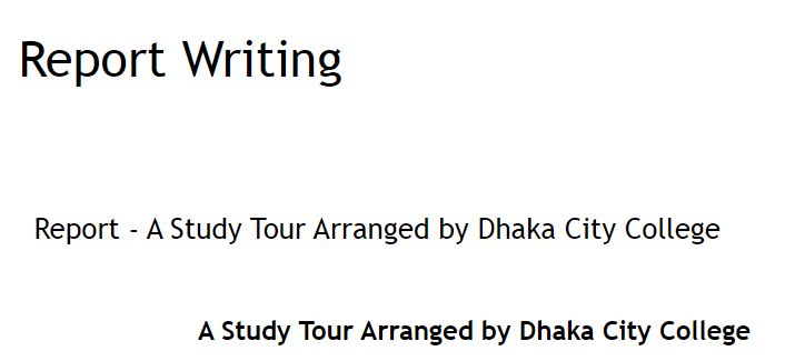 Report — A Study Tour Arranged by Dhaka City College - Education Blog ...