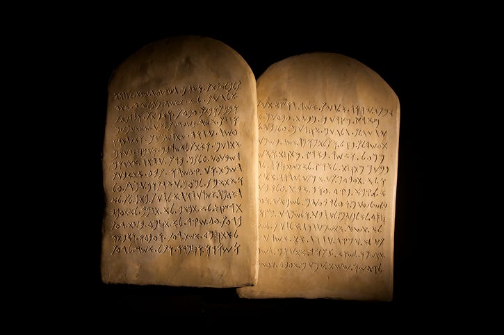 A New Set of Tablets. Can we go from 10 to 4 commandments? | by Jill ...