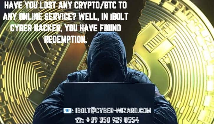 HAVE YOU LOST ANY CRYPTO/BTC TO ANY ONLINE SERVICE? WELL, IN iBOLT ...