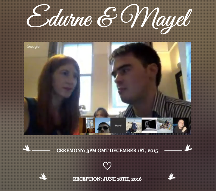 Here are the bride and groom!. They don’t want a state to define how ...