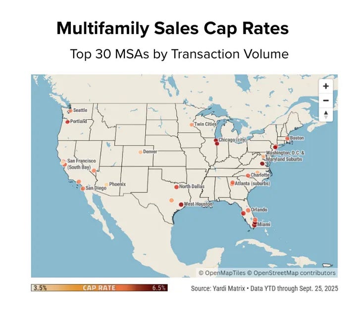 Multifamily Cap Rates Reveal a Deep Divide Across U.S. Markets | by ...