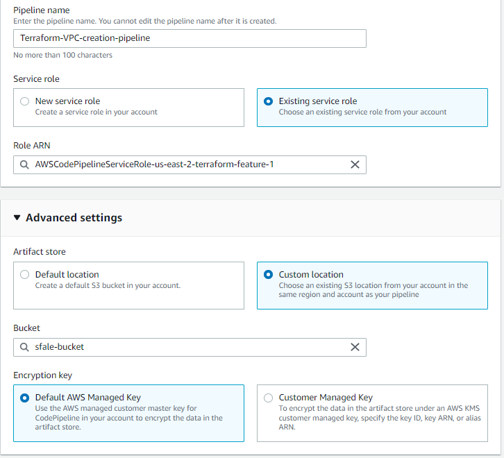 AWS pipeline for Terraform to create/destroy a sample VPC with ...