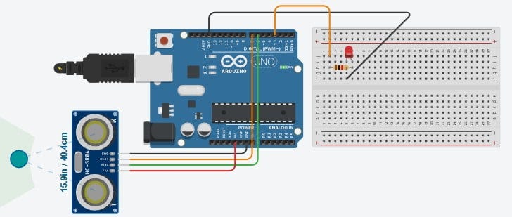 Tutorial Mengontrol LED dengan Ultrasonic di Arduino | by Anak Kendali | Medium