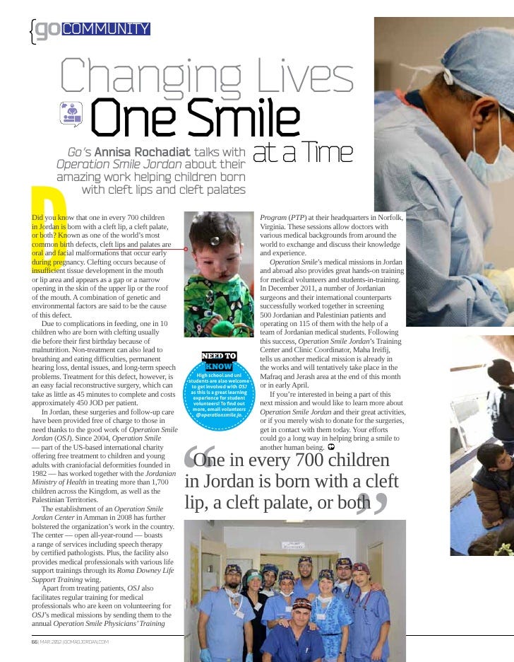 Operation Smile: Changing Lives, One Smile at a Time | by Annisa M.P ...