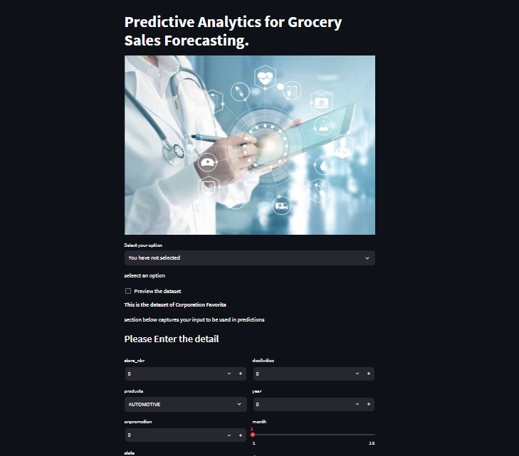 Predictive Analytics App for Grocery Sales Forecasting | by Peter Mutwiri | Medium