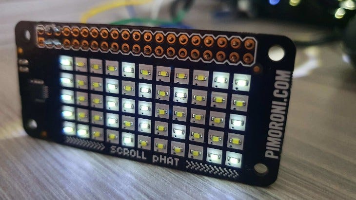 Create a Digital Clock From Scratch with Scroll pHAT and Raspberry Pi | by Tamás Hudák | Medium