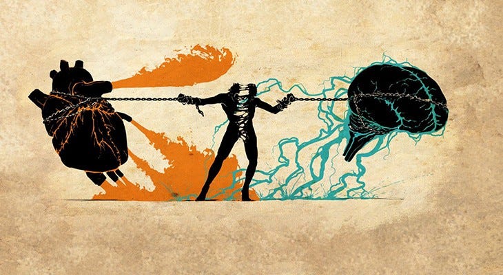 Brain Vs Heart — The Eternal Tug-of-War Within Us. | by Sana Rizvi ...