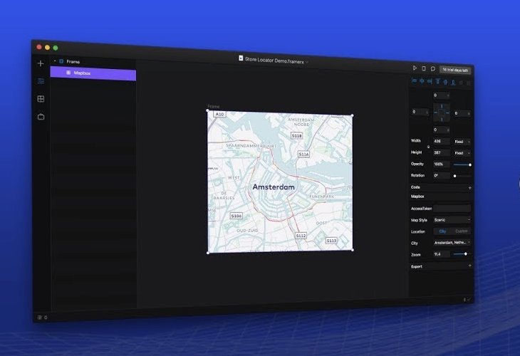 Interactive maps in Framer X. Prototype location experiences with no… | by Mapbox | maps for ...